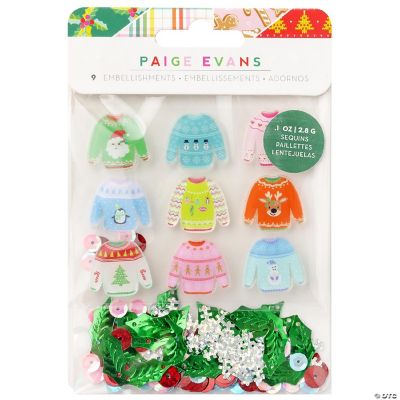 Paige Evans Sugarplum Wishes Acrylic Set 9/Pkg-W/Sequins | Oriental Trading