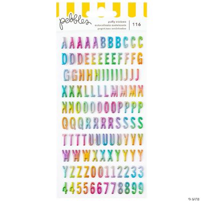 Pebbles Fun In The Sun Puffy Stickers 116/Pkg-Glossy Holographic Foil ...