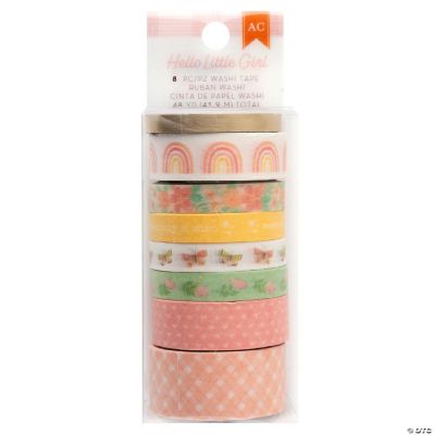 American Crafts Hello Little Girl Washi Tape 8/Pkg-Gold Foil | Oriental ...