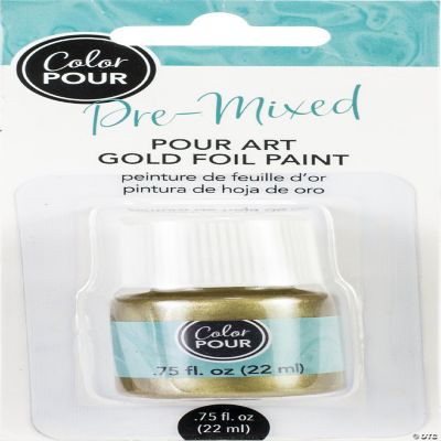 American Crafts Color Pour Pre-Mixed Foil Paint .75oz-Gold | Oriental ...