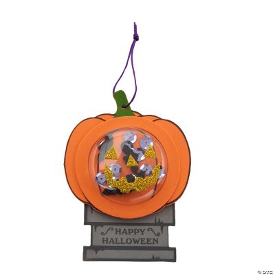 4" x 5 1/2" Halloween Jack-O-Lantern Shaker Ornament Craft Kit - Makes ...