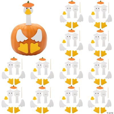 11 1/4" Silly Goose Pumpkin Decorating Foam Craft Kit - Makes 12 ...