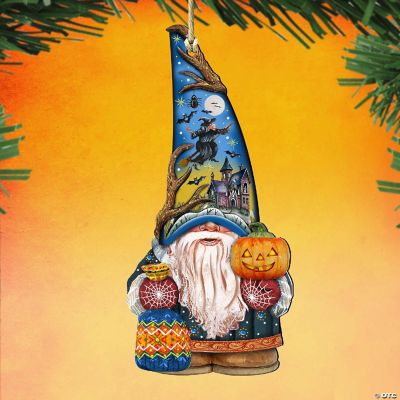 Fall Gnome Dwarf Wooden Ornament by G. DeBrekht - Thanksgiving ...