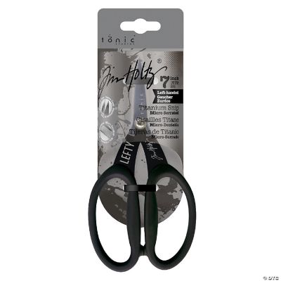 Tim Holtz Non-Stick Titanium Micro Serrated Scissors 7"-Left-Handed ...