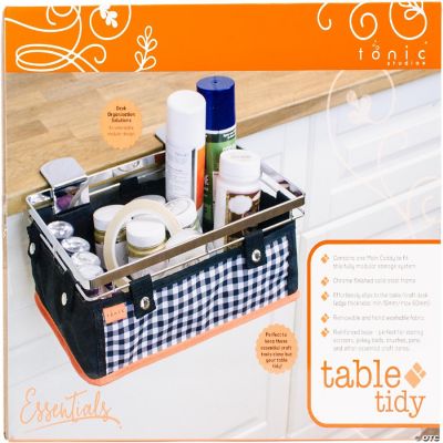Tonic Studios Table Tidy Main Caddy-Black/ Orange | Oriental Trading