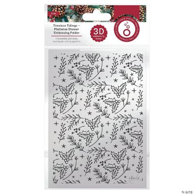 Tonic Studios 3D Embossing Folder-Mistletoe - Timeless Tidings ...