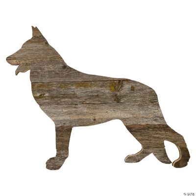 Rustic Farmhouse German Shepherd Cutout Reclaimed Wood Silhouette 12 ...