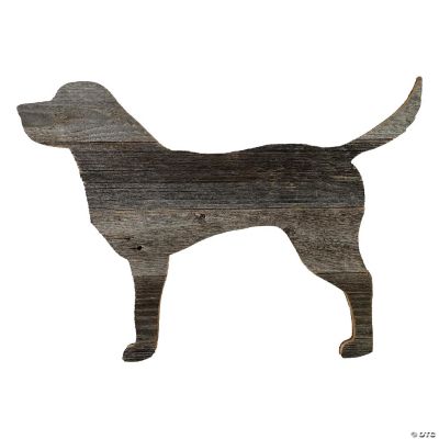 Rustic Farmhouse Labrador Retriever Cutout Reclaimed Wood Silhouette 18 ...