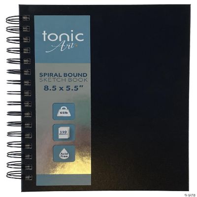 Tonic-Art Spiral Hardcover Sketchbook 5.5"X8.5"-65lb, 110 Sheets ...