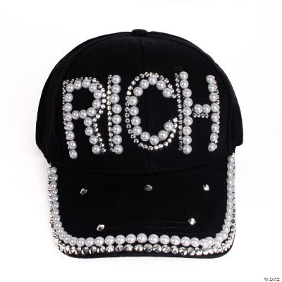 Ladies Bling Cap with Stones Adjustable Rhinestone Hat