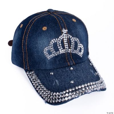 Bling Studs Cap 'Crown' Regal Rhinestone Hat