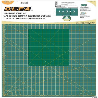 OLFA Continuous Grid Rotary Mat Set 35"X70"-Green | Oriental Trading