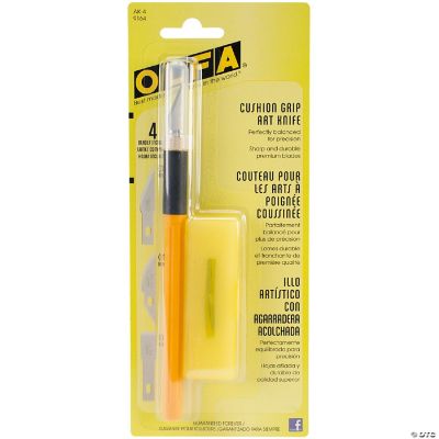 OLFA Cushion Grip Art Knife 5.75"-With 4 Blades | Oriental Trading