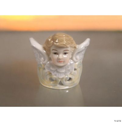 Ceramic Cherub Angel Votive Candle Holder, Religious Decor, Religious ...