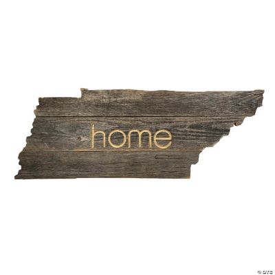 Large Rustic Farmhouse Tennessee Home State Reclaimed Wood Wall Sign ...