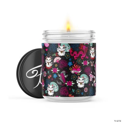 Lucky Kitty - 22-oz Candle Jar - Inner Peace - Miss Fluff | Oriental ...
