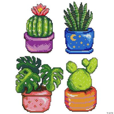 Crafting Spark "Cactus" 108CS Counted Cross-Stitch Kit | Oriental Trading