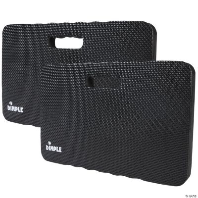 Dimple High Density Foam Kneeling Pad Mats 2 Pack Black 17.8x11 for ...