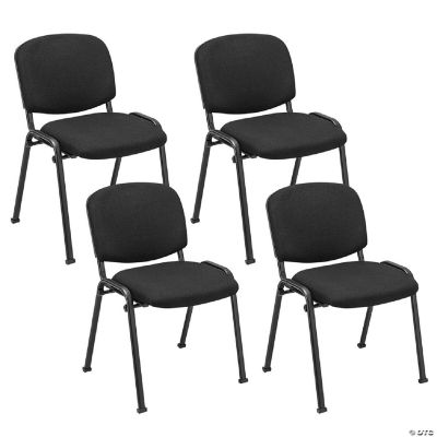 Set of 4 Office Guest Chair Stackable Reception Chair Waiting ...