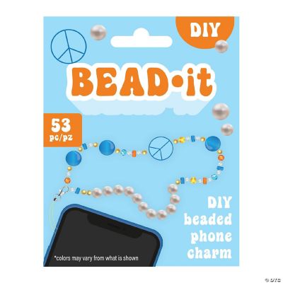 Bead It DIY Phone Charm Kit-Peace Sign, 53 Pieces | Oriental Trading