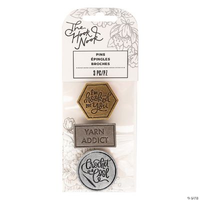 The Hook Nook Metal Pin Set 3/Pkg-Silver, Black, And Gold | Oriental ...