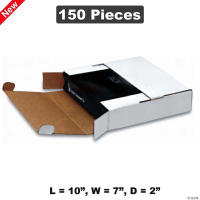 150 Pieces Of Premium 15"x15"x2" Boxes For Safe Shipping | Oriental Trading