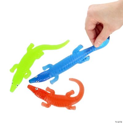 2" x 6" Large Sticky Alligator Rubber Stress Toys - 12 Pc. | Oriental ...