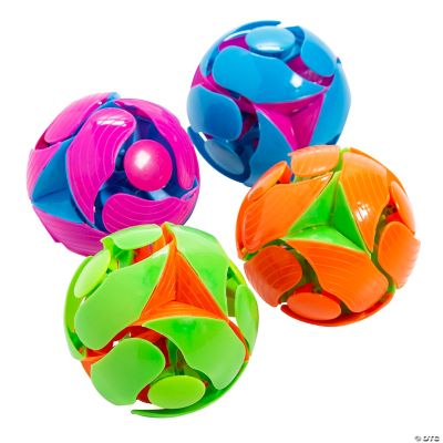 2 1/2" diam. Bright Color Magic Flipping Ball Fidget Toys - 12 Pc ...