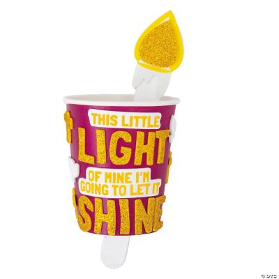 3 1/2" x 6 3/4" This Little Light of Mine Candle in Cup Craft Kit ...