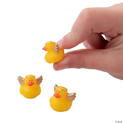 1/2" Religious Micro Angel Rubber Ducks - 24 Pc. | Oriental Trading