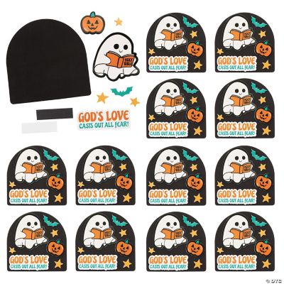 4" x 4" Religious Halloween Ghost Cast Out All Fear Magnet Craft Kits ...