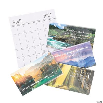 6 1/2" x 3 1/2" 2026 - 2027 Religious Nature Pocket Planner Calendars ...