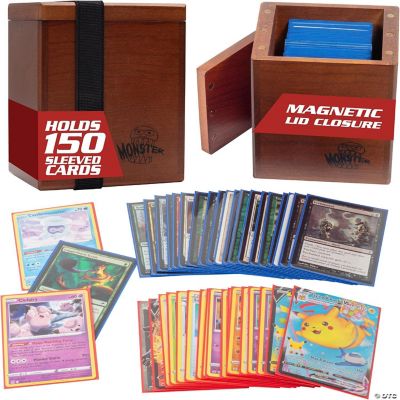 Monster Wooden Deck Box w Strong Magnetic Lid & Security Band- Premium ...