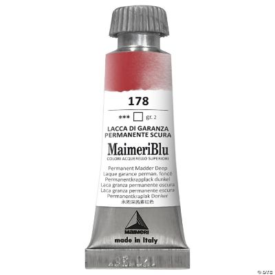 MaimeriBlu Superior Watercolor Paint 12ml-Permanent Madder Deep | Oriental Trading