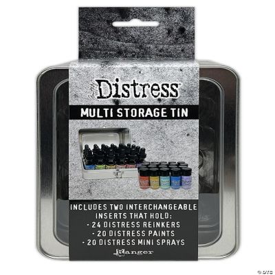 Tim Holtz Distress Multi Storage Tin-Includes 2 Interchangeable Inserts ...