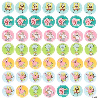 1" Bulk 48 Pc. Mini SpongeBob SquarePants™ Character Metal Buttons ...