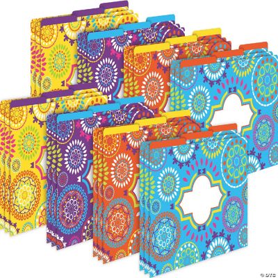 Barker Creek Moroccan Letter-Size File Folders, 14pt stock, Multi ...