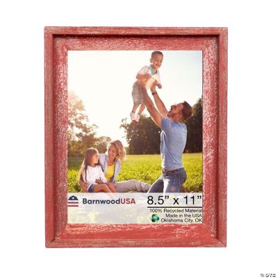 Rustic Farmhouse Signature Series 8.5 in. x 11 in. Rustic Red Reclaimed ...