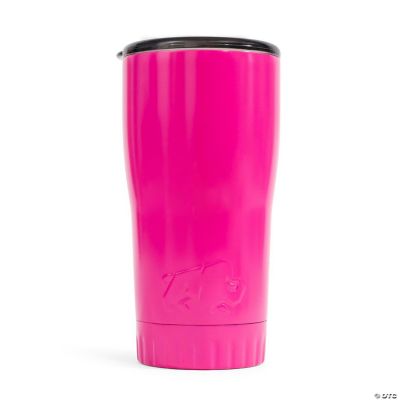 Metallic Hot Pink Stainless Steel Tumbler With Open-Sip Lid Holds 20 ...