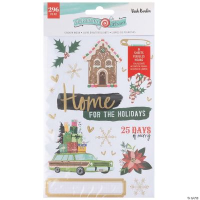 Vicki Boutin Peppermint Kisses Sticker Book-W/Gold Foil Accents 296/Pkg ...