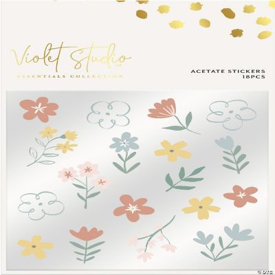 Violet Studio Acetate Stickers-Floral Serenity