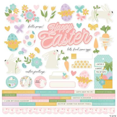 Hoppy Easter Cardstock Stickers-12"X12" | Oriental Trading