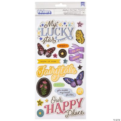 Crate Paper Moonlight Magic Thickers Stickers 50/Pkg-Star Struck ...