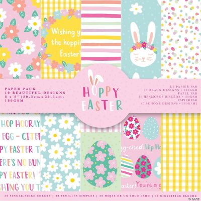 Violet Studio Paper Pack 8"X8" 30/Pkg-Hoppy Easter