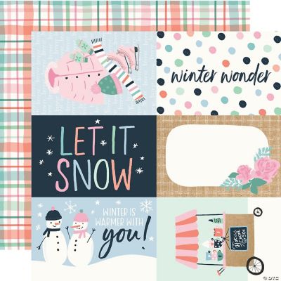 Winter Wonder Double-Sided Cardstock 12"X12"-4X6 Elements | Oriental ...