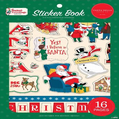 Carta Bella Sticker Book-Season's Greetings | Oriental Trading