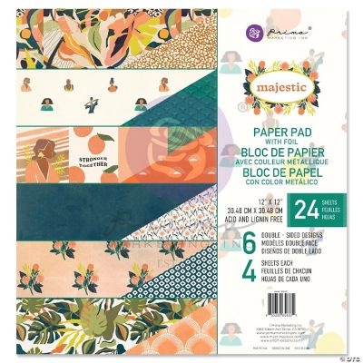 Prima Marketing Double-Sided Paper Pad 12"X12" 24/Pkg-Majestic, 6 ...