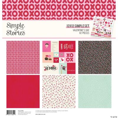 Simple Stories Collection Kit 12"X12"-Valentine's Day | Oriental Trading