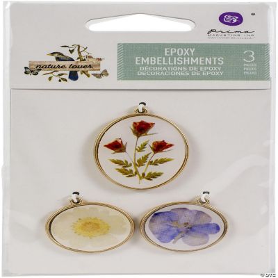 Nature Lover Epoxy Charms 3/Pkg | Oriental Trading