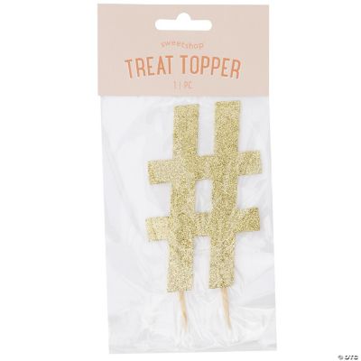 Sweetshop Cake Topper-Hashtag | Oriental Trading